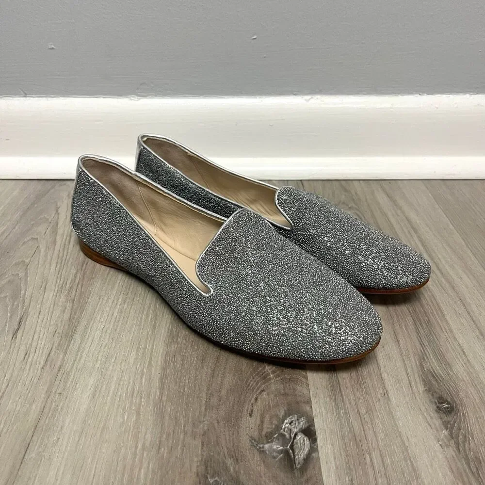 Donald J. Pliner | Shoes | Donald J Pliner Flats Womens 85 Denda Silver ...
